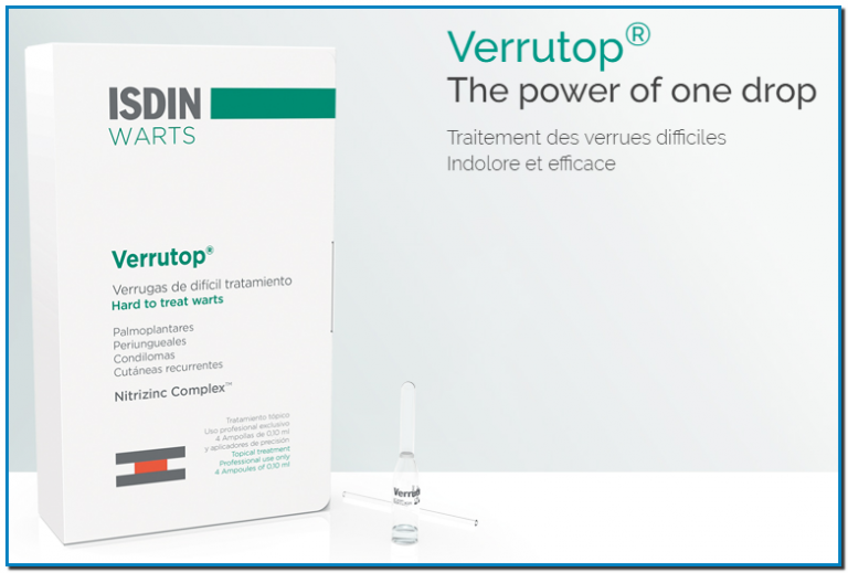 ISDIN Verrutop, la révolution dans le traitement topique des verrues ...